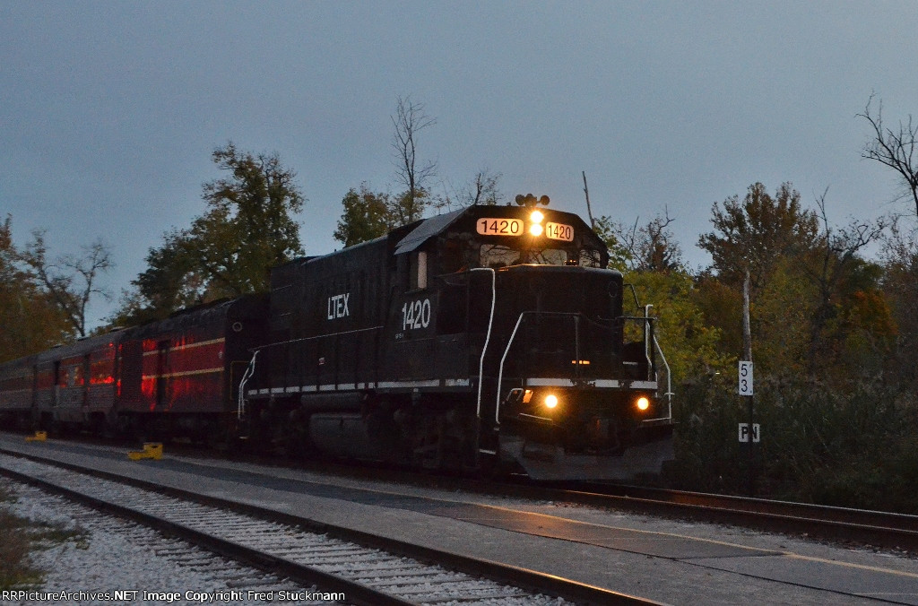 Here comes the evening train.